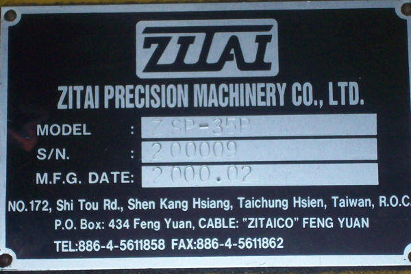 Used Zitai ZDC-350T-V2BP 350 Metric Ton Cold Chamber Die Casting ...