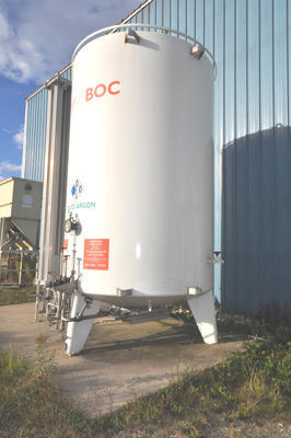 Used UCAR TM3000 3,000 Gallon Cryogenic Bulk Storage Tank for Liquid ...