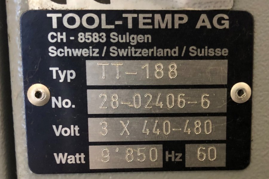 Used Tool-temp TT-188 9 kw in water mode 3 kw in oil mode Hot Water ...